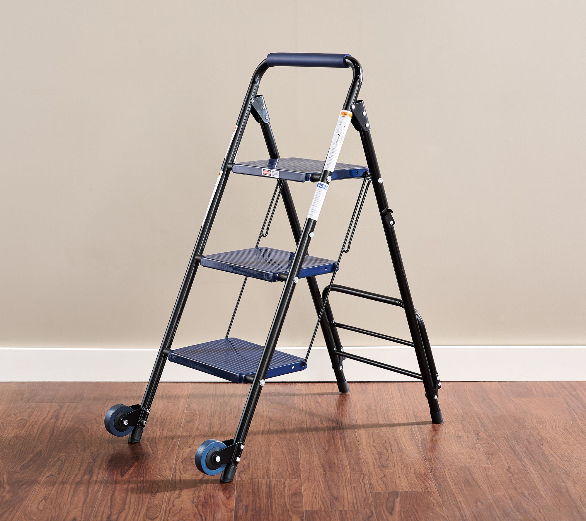 "As Is" EMPOWER Multi-Function 3-Step Ladder with Hand Truck Wheels ...