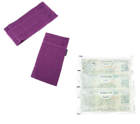 Hot or Cold Reusable Spa Neck Wrap And Eye Mask by FrozenPeaz - QVC.com
