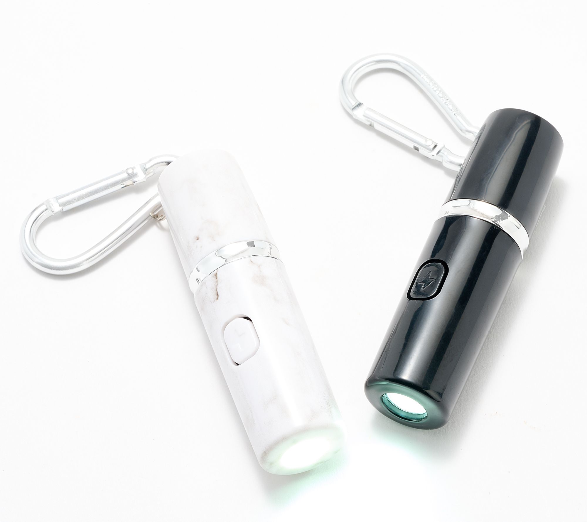 SecureBrite Set of 2 Rechargeable Lipstick Alarms w/ Light - QVC.com