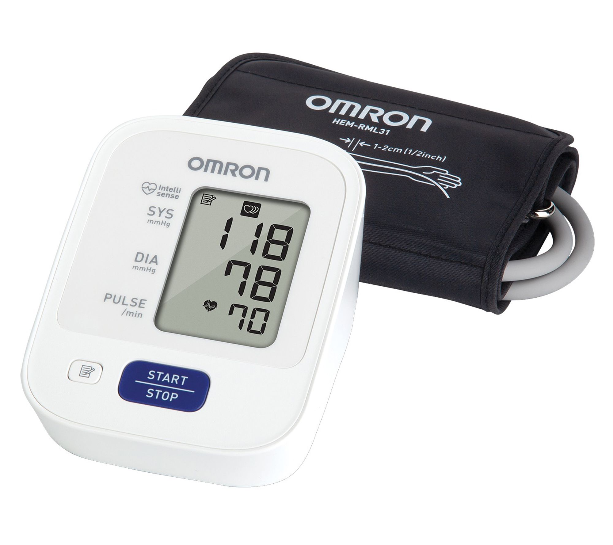 Omron 3 Series Upper Arm Blood Pressure Monitor Small Cuff QVC