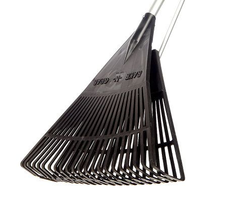 Rake N Grab Garden Rake with Trash Bag Holder - QVC.com