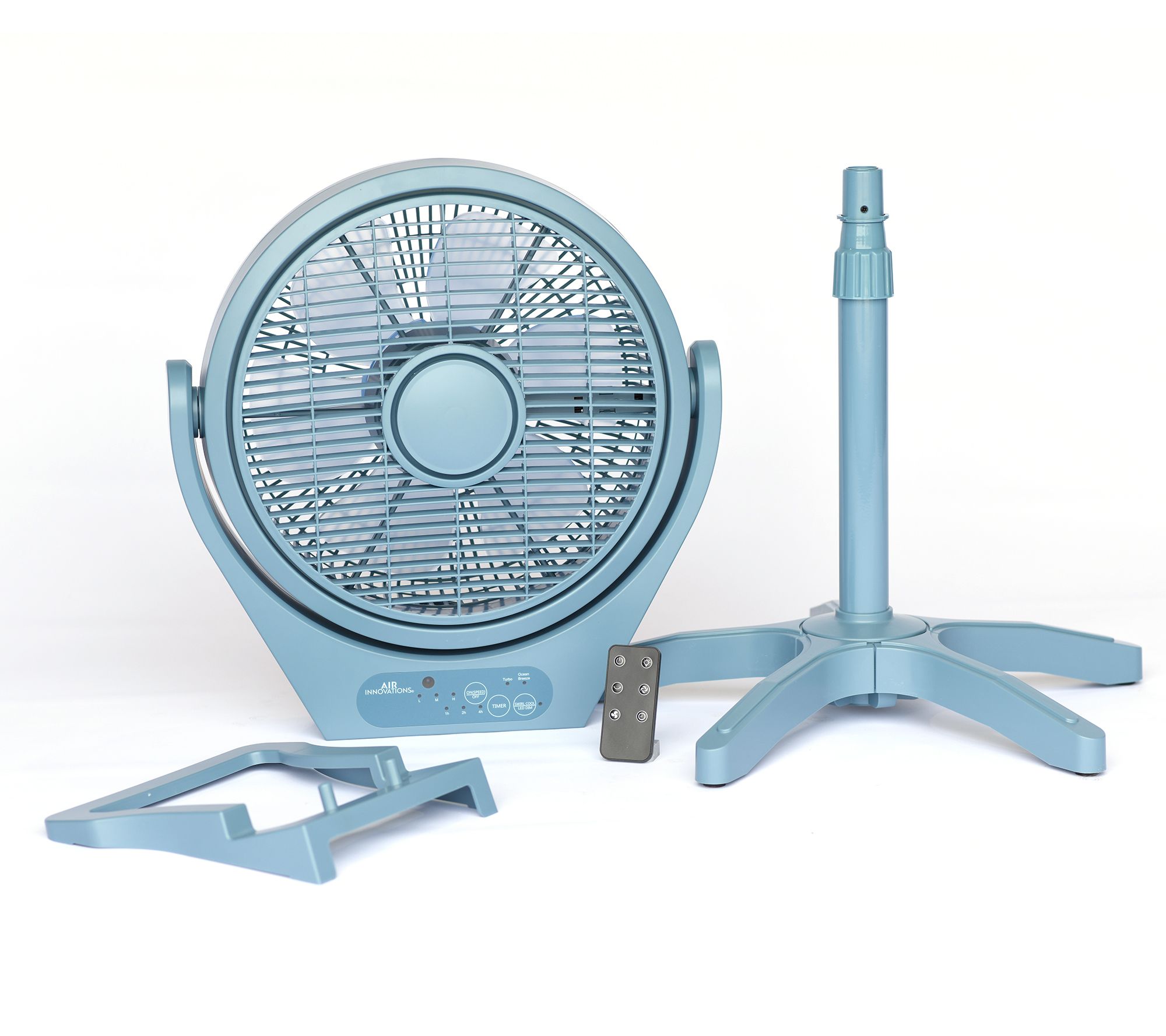 "As Is" Air Innovations 12" 3-in-1 Swirl Cool Stand Fan with Remote ...