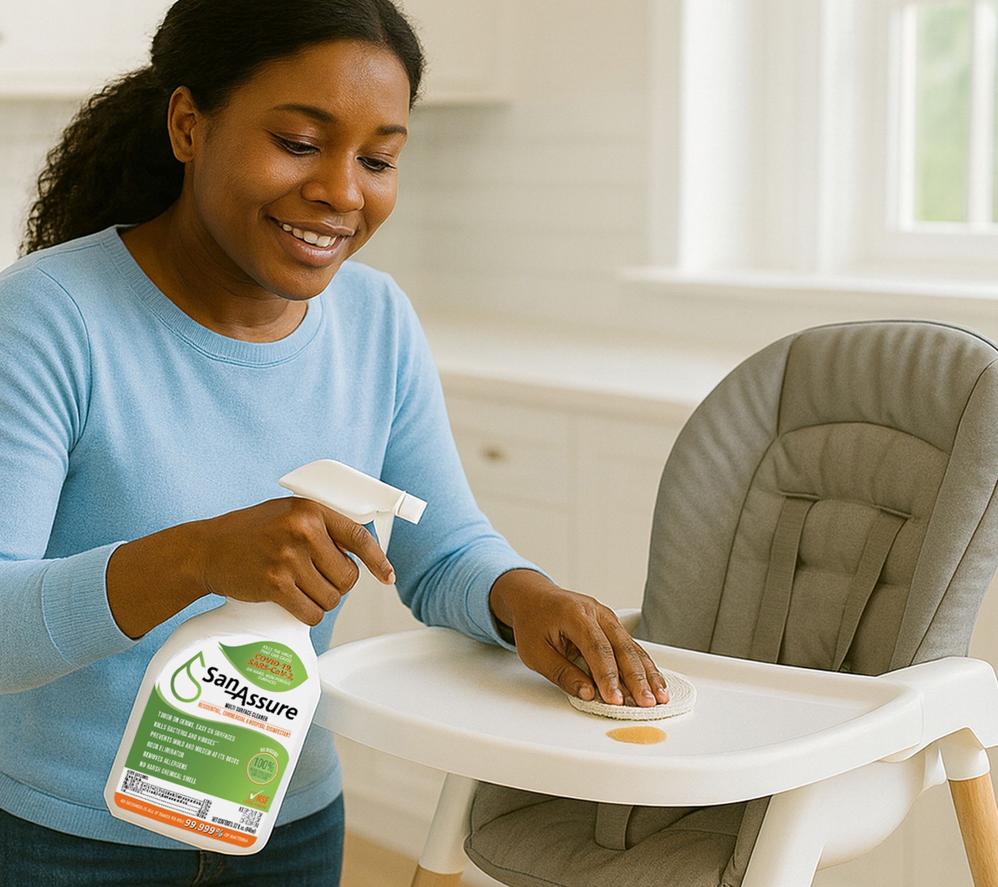 Zakarian by San-Assure Set of 2 Multisurface Cleaner - QVC.com