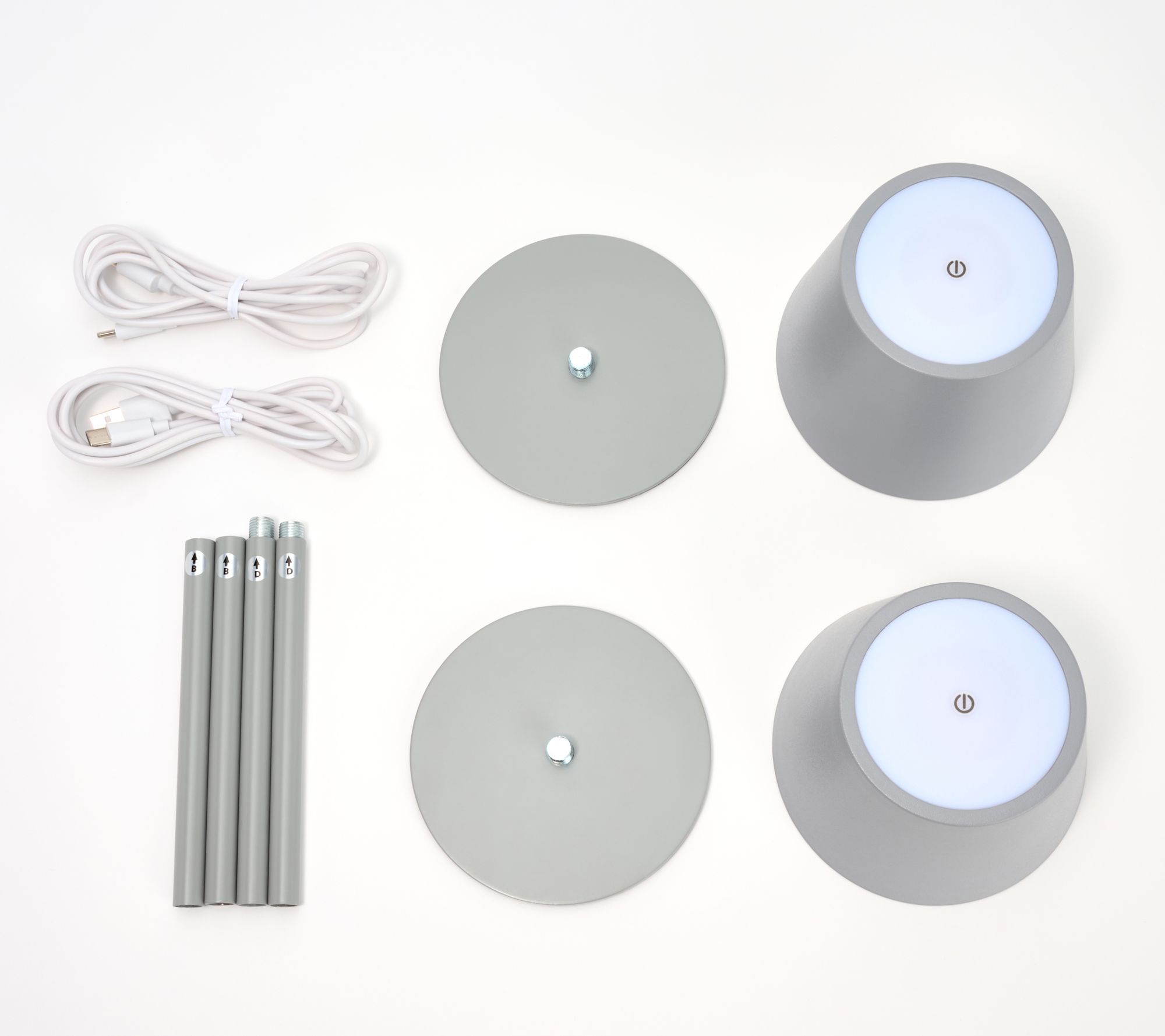 SecureBrite Set of 2 Rechargeable Indoor/Outdoor 14" Touch Lamp - QVC.com