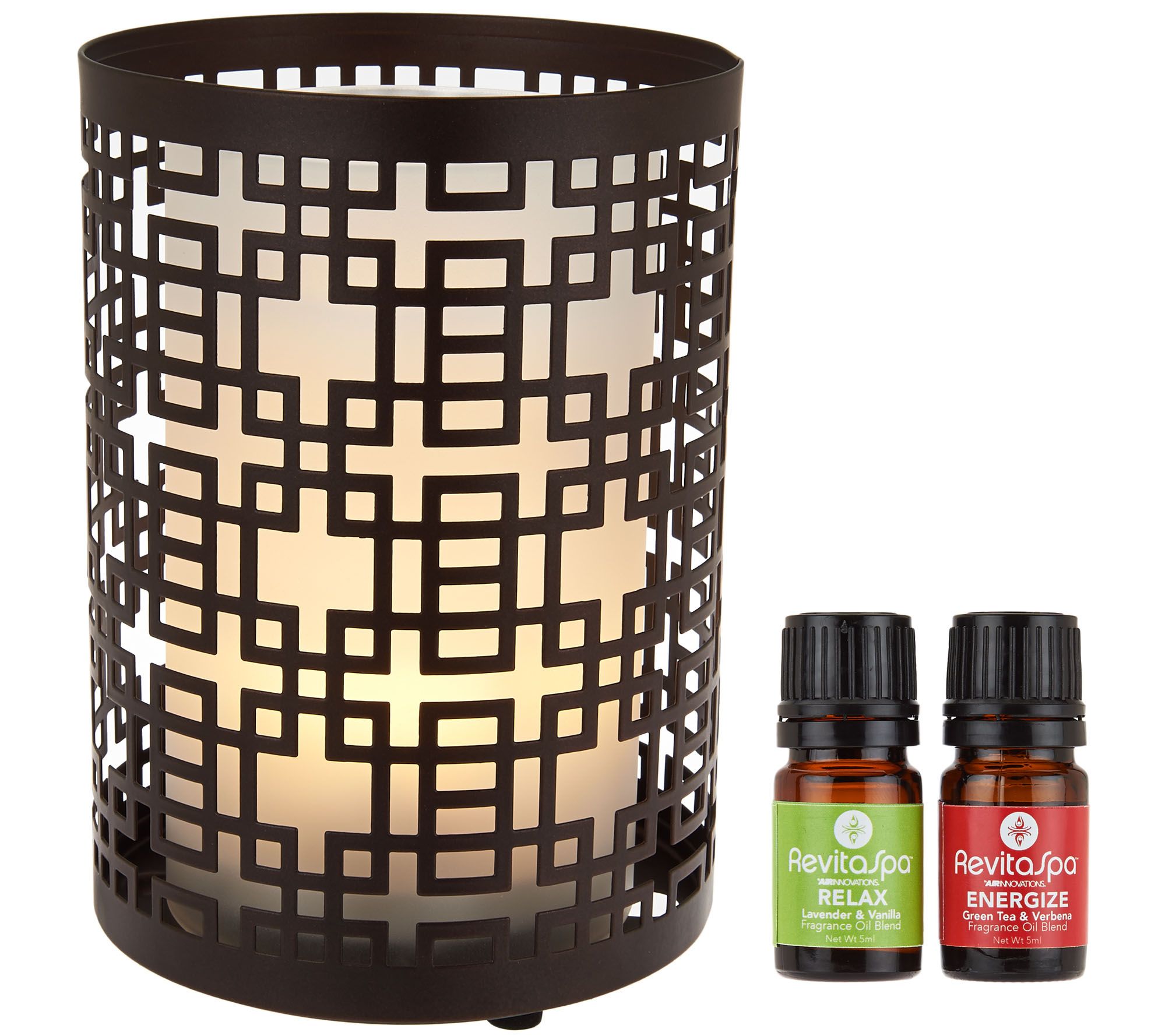 RevitaSpa Aromatherapy Essential Oil Diffuser & FlamelessCandle - QVC.com