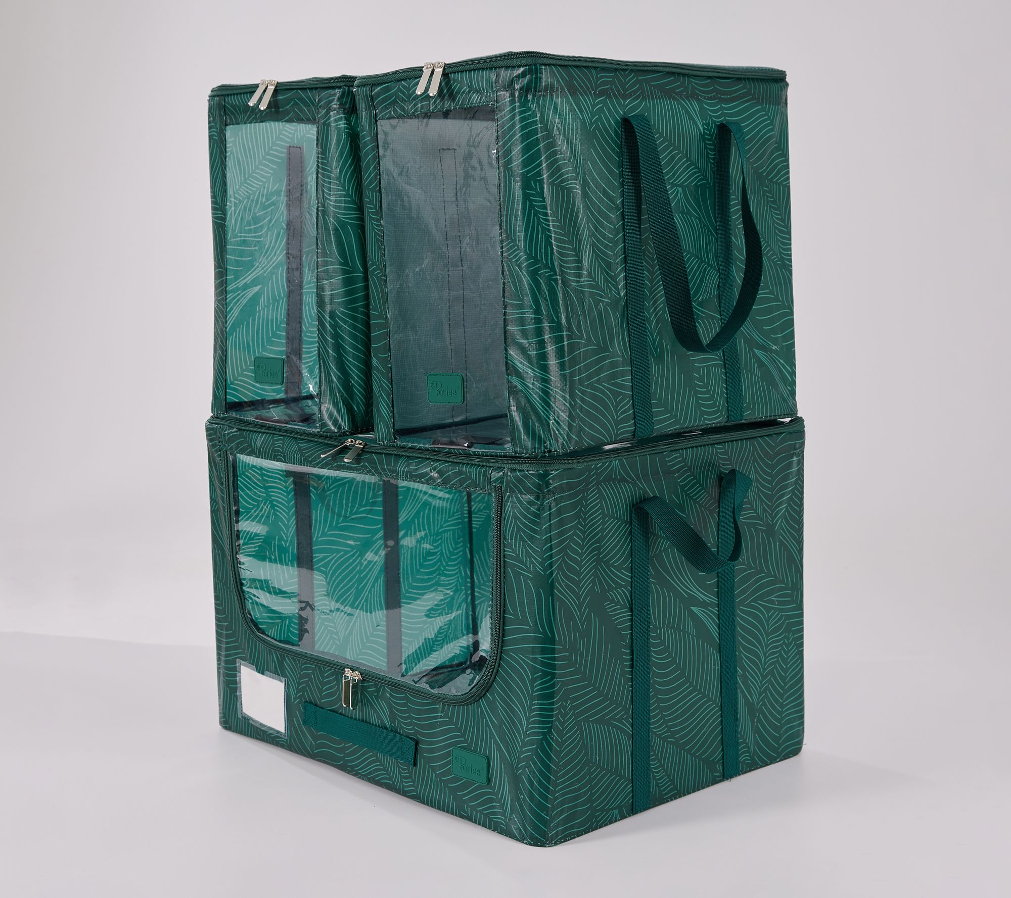 Periea 3 Piece Large Tarp Storage Boxe with Nesting Baskets - QVC.com