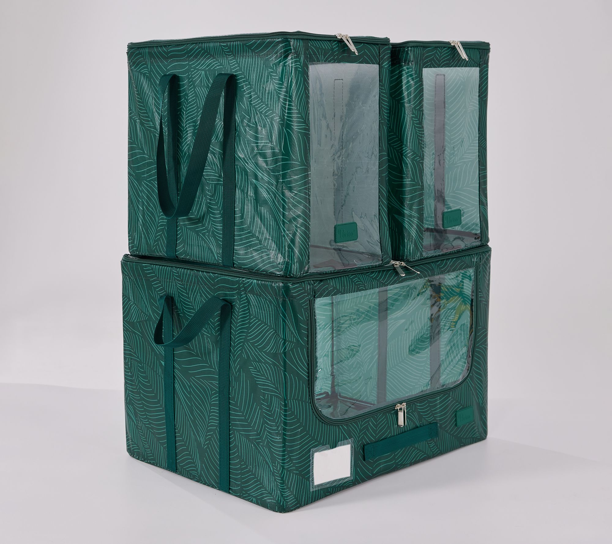 Periea 3 Piece Large Tarp Storage Boxe with Nesting Baskets - QVC.com